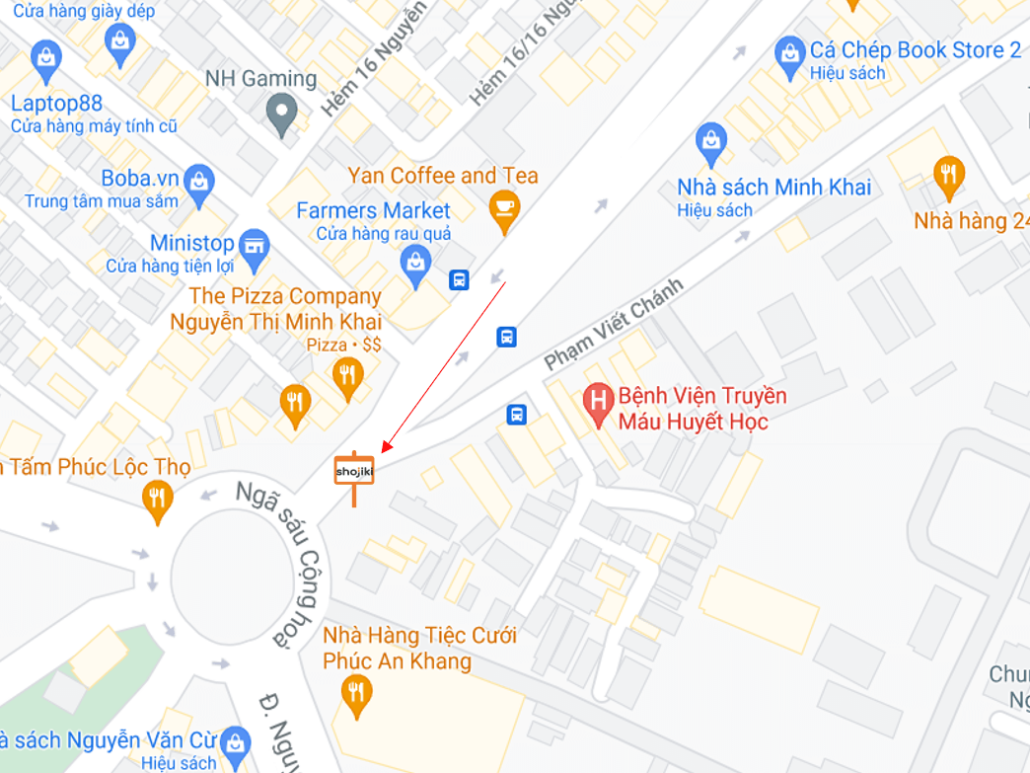 Advertising billboard at 75 Pham Viet Chanh, District 1, HCMC, Viet Nam